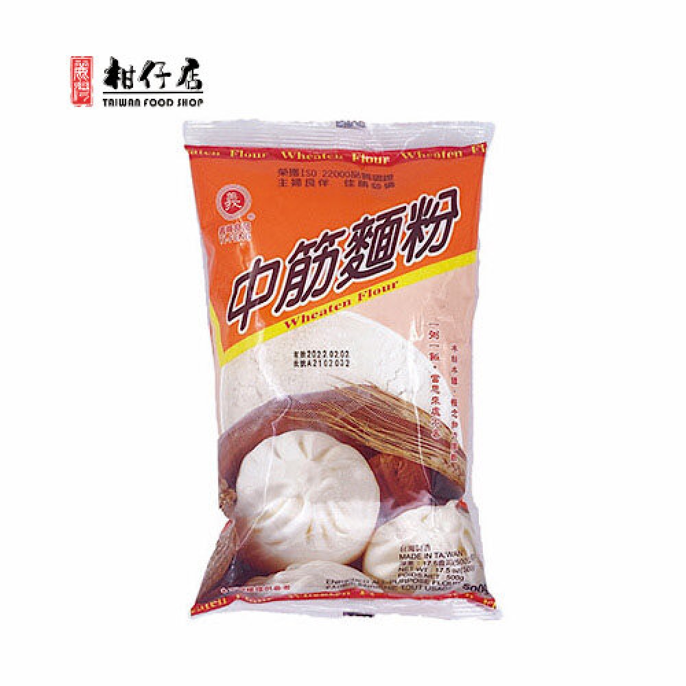 義峰食品 - 台灣進口-義峰中筋麵粉500g1包
